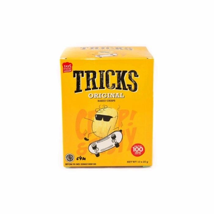 Jual TRICKS CRISPS ORIGINAL 10 x 18 gr POTATO BAKED - BISKUIT KENTANG ...
