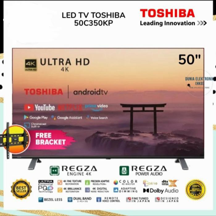 Jual LED TV TOSHIBA 50C350KP 50 INCH ANDROID UHD 4K FREE BRACKET TV - Kota Tangerang Selatan ...