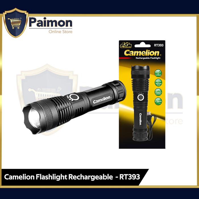 Jual Camelion Senter LED 1200 Lumens RT393 - Senter LED Charger ...