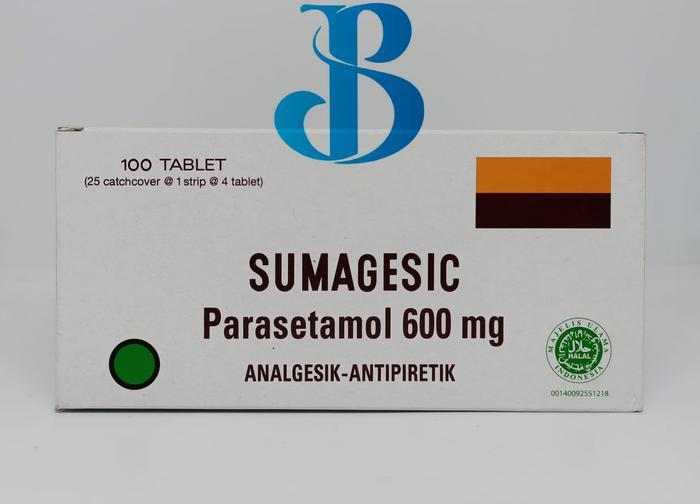 Jual Sumagesic paracetamol 600mg box 25 strip parasetamol 600 mg 100 ...
