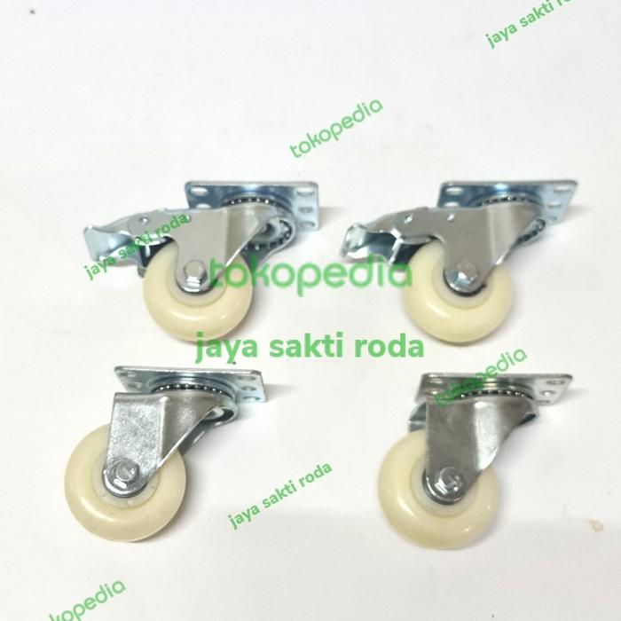 Jual Roda nilon 3 inch medium duty taiwan ball bearing (2rem 2muter ...