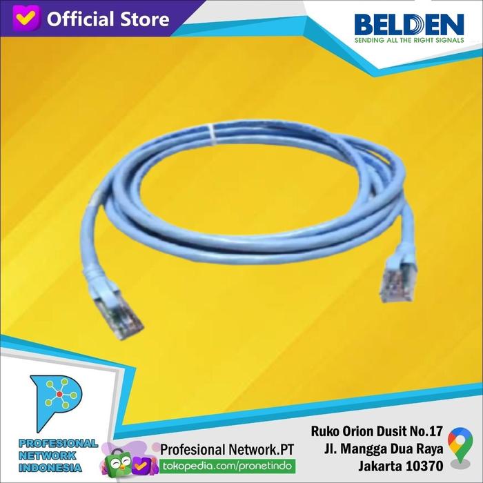 Jual BELDEN Cable Patch Cord UTP Stranded Cat 6 (C6P9108003M) 3 meter ...