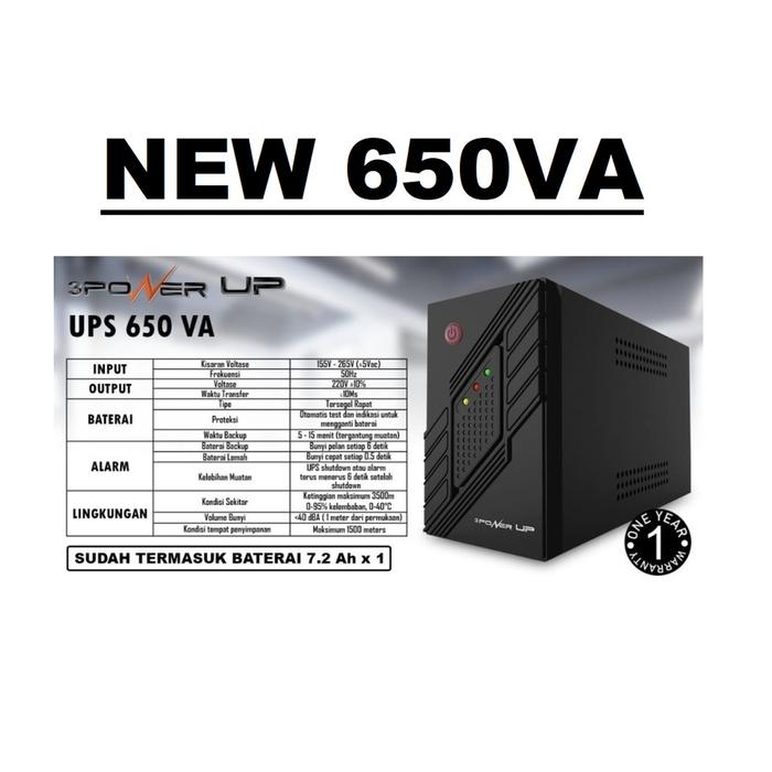 Jual Ups Ersys 600Va, Ups 600va Battery Back up untuk komputer dan acc ...