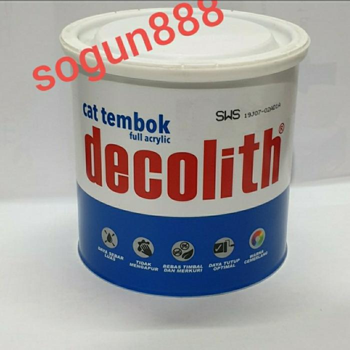 Jual Cat Tembok Decolith 1 kg warna Putih/Hitam/Sws - SWS - Kota ...