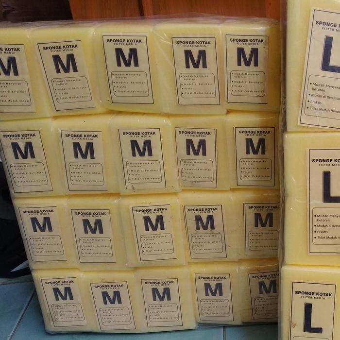 Jual sponge kotak untuk filtrasi akuarium ukuran M - Kota Bandung ...