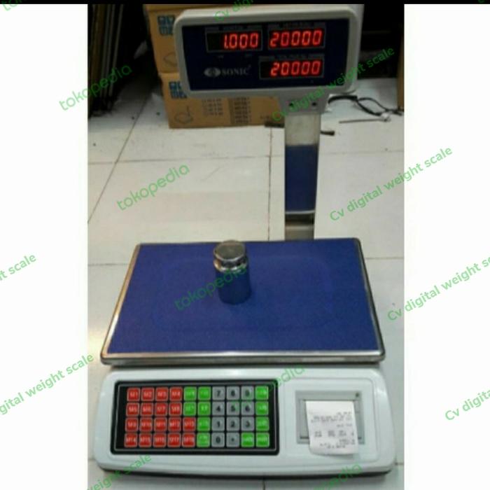 Jual TIMBANGAN DIGITAL SONIC ACS PRINTER / TIMBANGAN BUAH ,SEMBAKO ...
