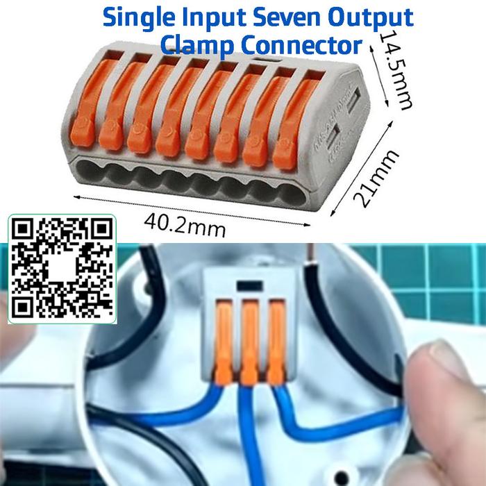 Jual Terminal Sambung Kabel 8 Pin Holes Universal Electric Cable ...