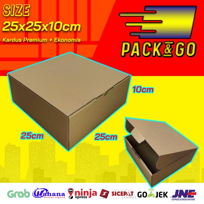 Jual 25x25x10 cm PACKAGING KARDUS DIECUT Kardus Box Baru Packing ...
