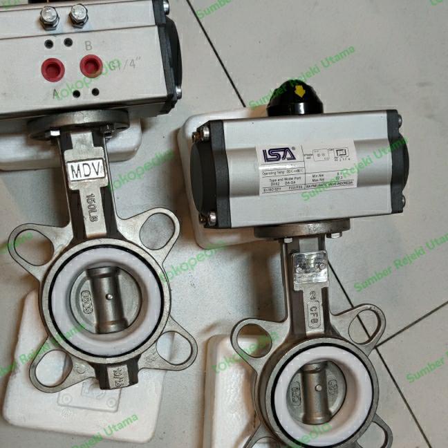 Jual Butterfly Valve Actuator Pneumatic SS304 6" inch ( DN 150 ...
