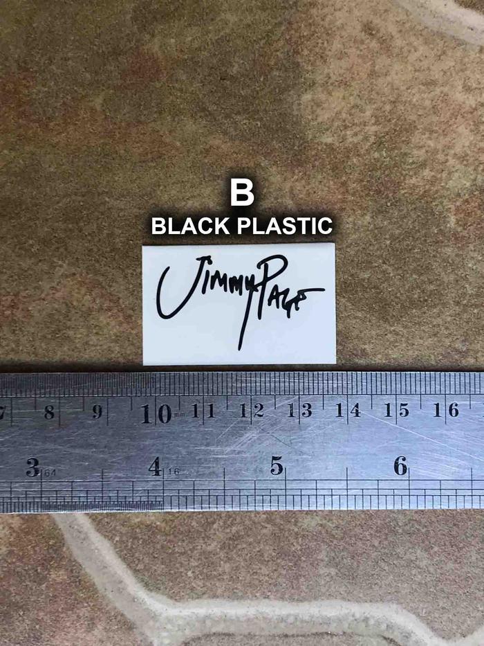 Jual Jimmy Page Sticker Tanda Tangan Signature Logo Headstock Gitar ...