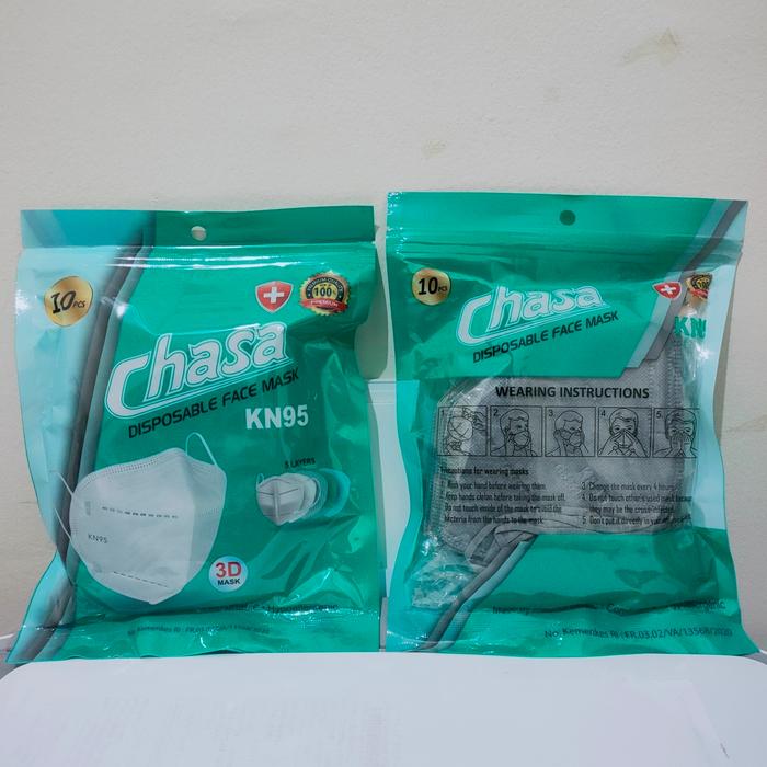 Jual MASKER KN95 CHASA HITAM DISPOSABLE MASK KN 95 - CHASA HITAM - Kota ...