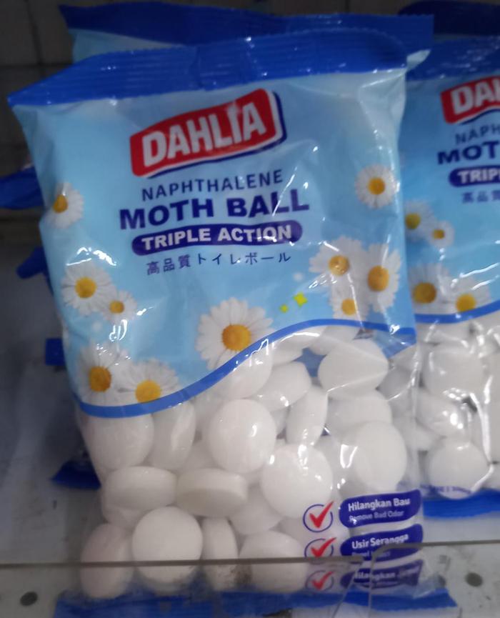 Jual DAHLIA NAPHTHALENE KAMPER TOILET PUTIH BULAT MOTH BALL 150G - Kota ...