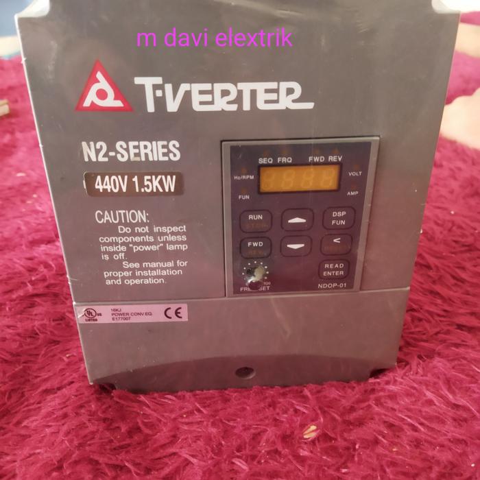 Jual INVERTER T-VERTER type:N2-402-H3 (1, 5kw-3phase 380vac) mulus ...