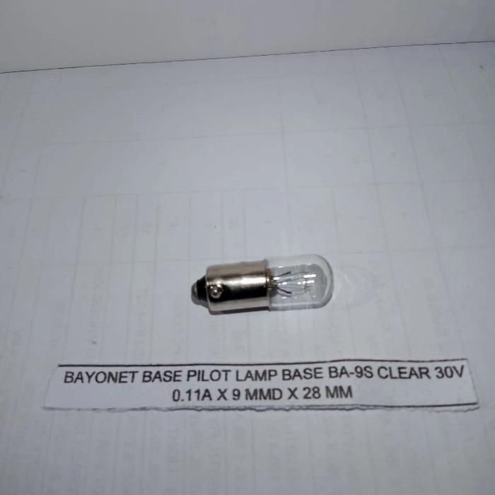 Jual 790607 - Bayonet Base Pilot Lamp Base BA-9S Clear 30V 0,11A - Kota ...