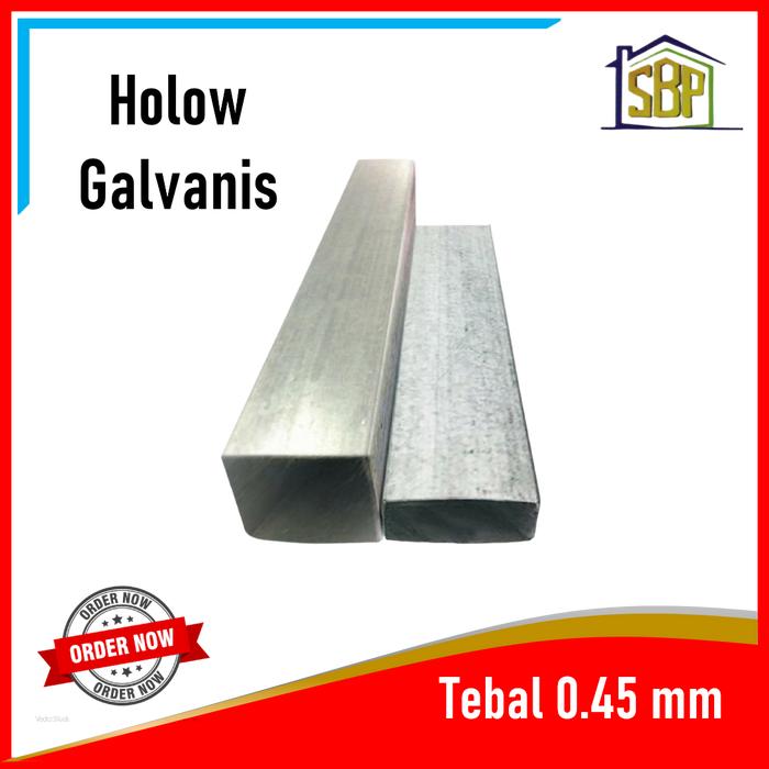 Jual Besi Holo Holow Hollow Galvanis 2x4 tebal 0,45 mm Rangka Gypsum ...