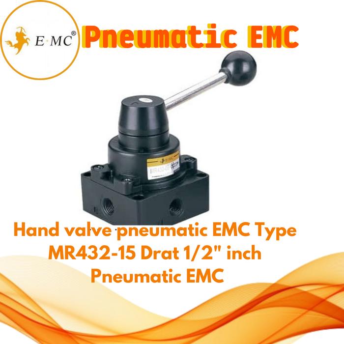 Jual Hand valve pneumatic EMC Type R432-15 Drat 1/2" inch Pneumatic EMC - Jakarta Barat ...