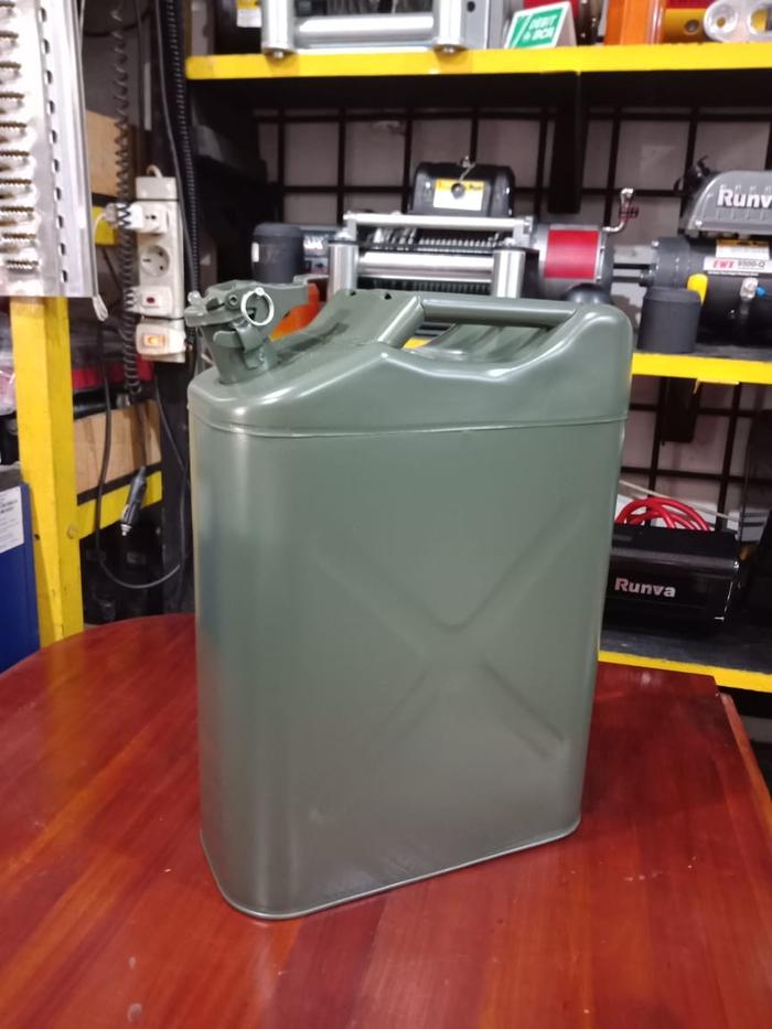 Jual Jerigen Besi 20 liter / Steel Jerrycan / Oil tank 20 liter tutup ...
