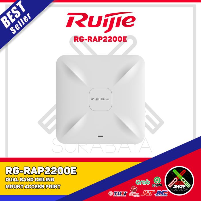 Jual Ruijie RG-RAP2200E AC1300 Dual Band Ceiling Mount Access Point ...