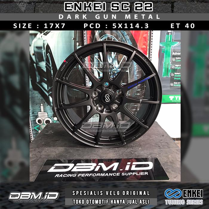 Promo Velg Original Enkei Tuning SC22 R17 17x7 5x114.3 et 40 Dark Gun Metal Cicil 0% 3x - Kota ...
