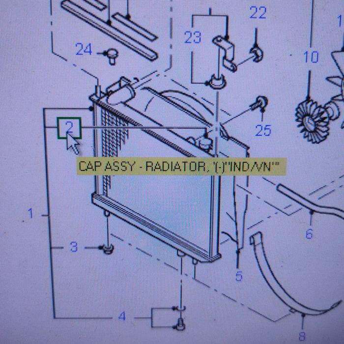 Jual Ford Genuine Parts Tutup Radiator Ford Everest / Ranger TDCi ...