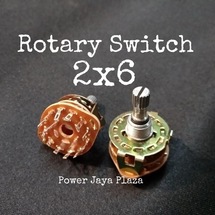 Jual Rotary rotari switch selector switch 2x6 2pole 6posisi - Kota ...