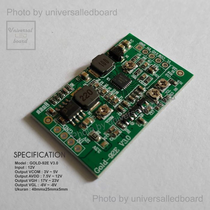 Jual Gacun Tcon Boost Module Lcd Vcom Vgl Vgh Avdd Adjustable Input 12v ...