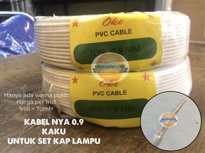 Jual KABEL NYA 0.9 mm KAKU / KABEL UNTUK RAKIT KAP LAMPU @1meter ...