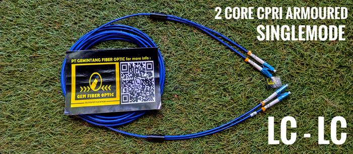 Jual 2 Core CPRI Armoured LC - LC 5 Meter Singlemode Fiber Optic Cable ...