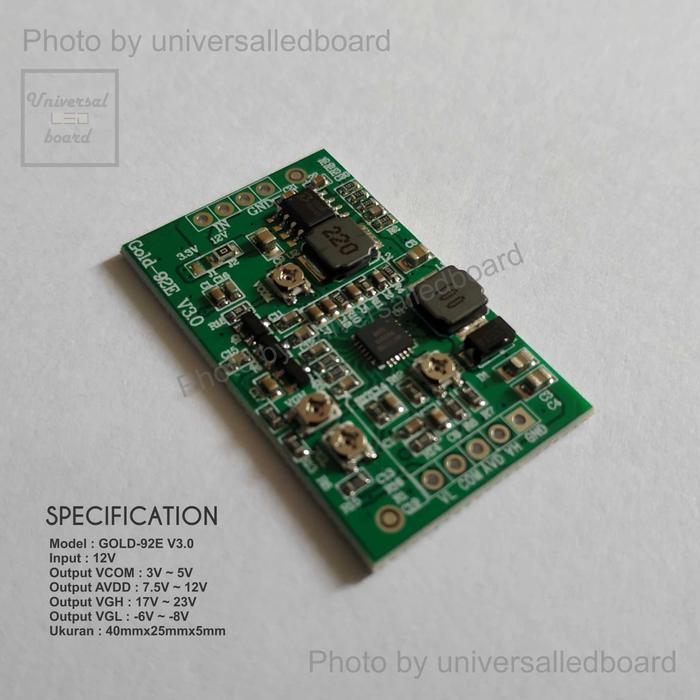 Jual Gacun Tcon Boost Module Lcd Vcom Vgl Vgh Avdd Adjustable Input 12v ...