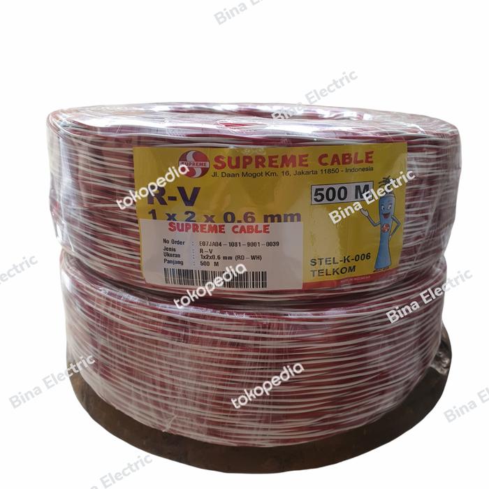 Jual Kabel Jumper Telepon 1x2x0.6 Supreme 500m Kabel Jumper Blasting ...