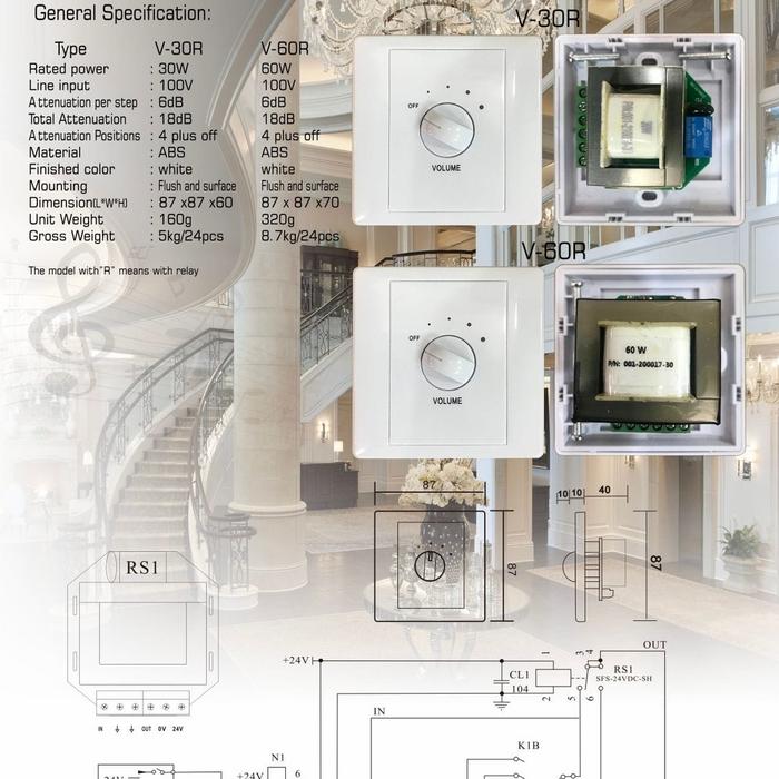 Jual Volume control speaker Ceiling 30watt - Jakarta Barat - KTaudio ...
