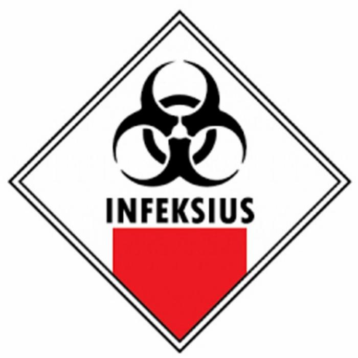 Jual Stiker sign 15x15cm.LIMBAH B3.MUDAH MELEDAK .BAHAYA BERACUN ...