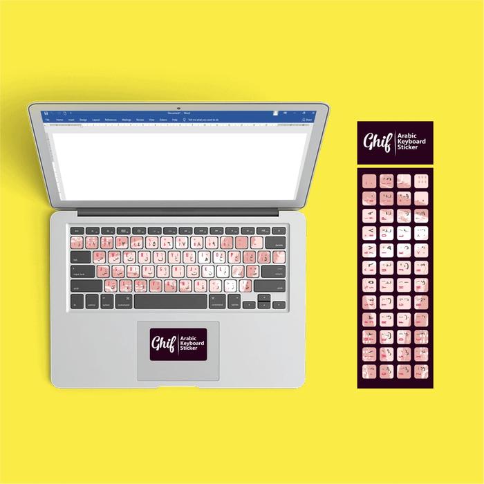 Jual Ghif Stiker Sticker Keyboard Bahasa Arab Arabic PC Komputer Laptop ...