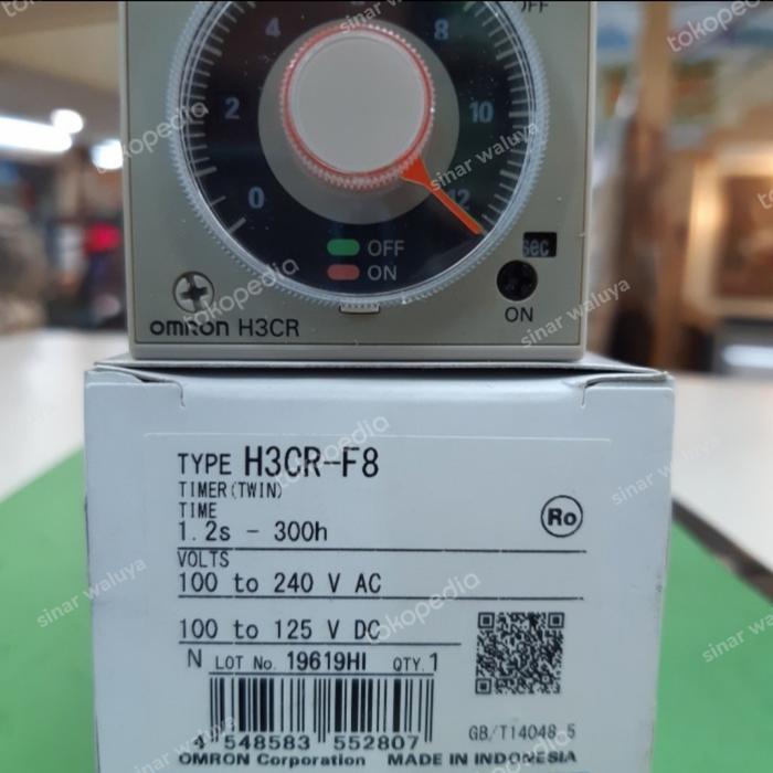Jual TIMER H3CR F8- 220V ORIGINAL OMRON/timer h3cr F8- 220v 2 Jarum ...