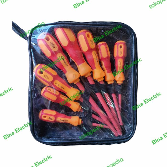 Jual Obeng Set Listrik 1000V 8 Pcs/Set ScrewDriver Obeng Listrik 1000 ...