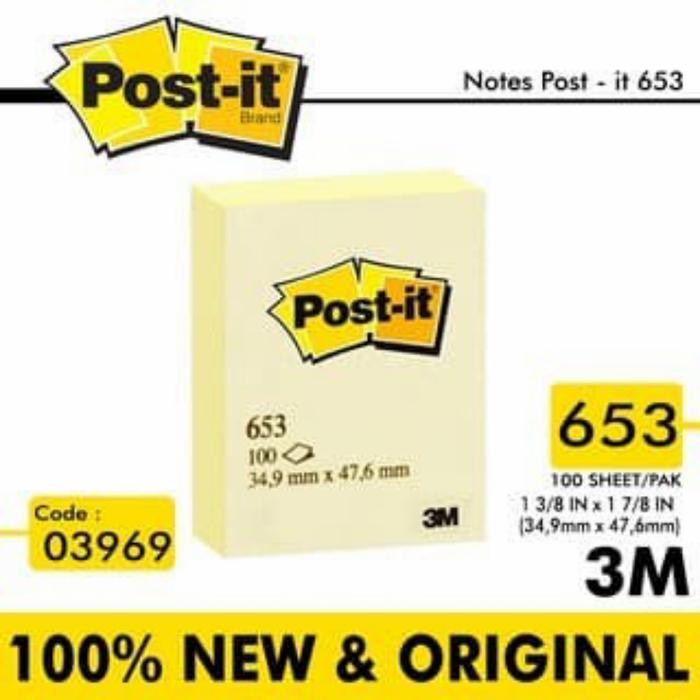 Jual Post it Note sticky notes 3m 653 Memo tempel - Jakarta Utara ...