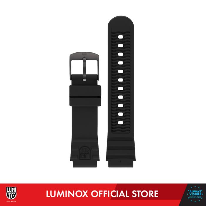Promo Luminox Rubber 0300, Black|Black Buckle, 19 mm - Strap Jam Cicil ...