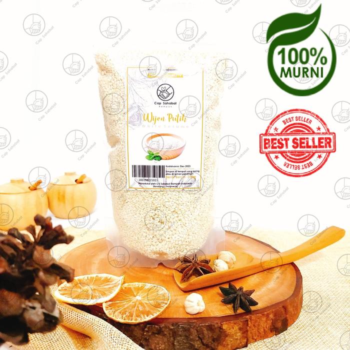 Jual 250gr Wijen Putih / White Sesame / Rempah / JSR 100% PREMIUM ...