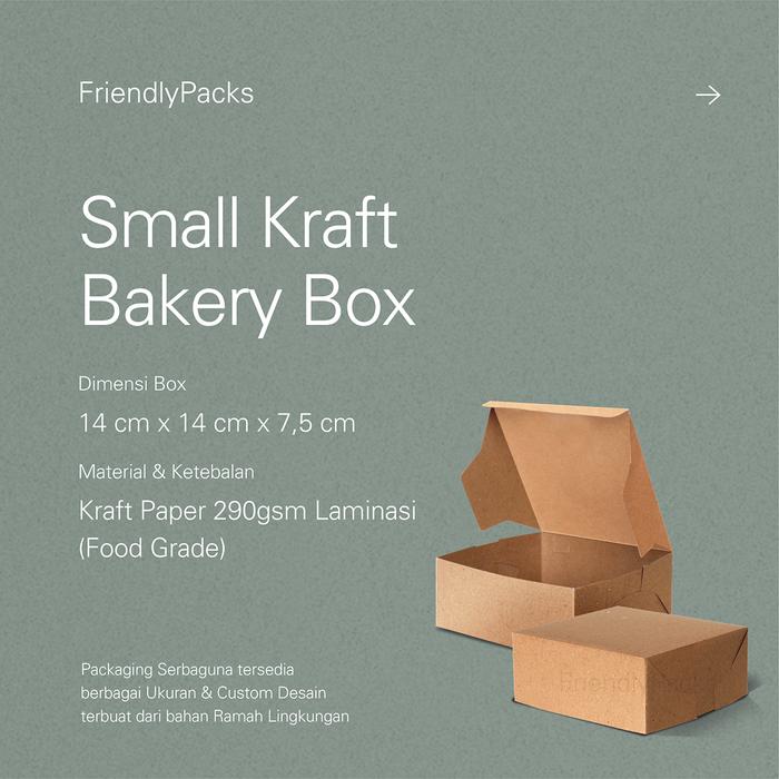 Jual Small Bakery Box Packaging Kraft / Kotak Roti / Dus Kue / Dus Roti ...