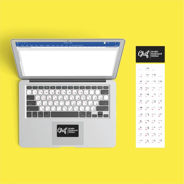 Promo Ghif Stiker Sticker Keyboard Bahasa Arab Arabic PC Komputer ...