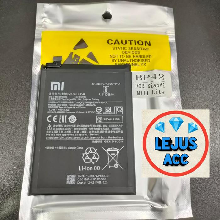 Jual Baterai Batre Battery Xiaomi Mi 11 Lite BP42 original - Jakarta ...