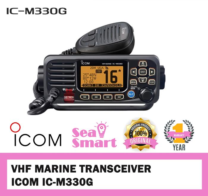 Jual ORIGINAL ICOM IC-M330G VHF MARINE TRANSCEIVERS / RADIO VHF MARINE ...