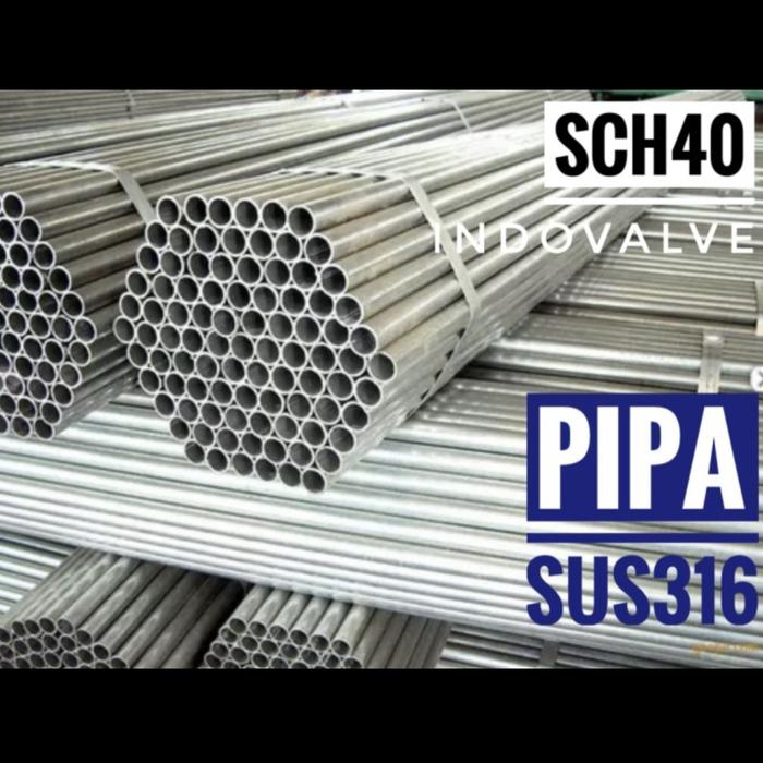 Jual PIPA SUS 316 3" INCH (SEAMLESS) SCH 40 ; 3" INCH PIPA SS 316 ...