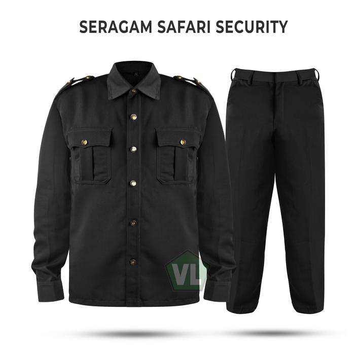 Promo Seragam Safari Setelan Safari Baju Safari Security Satpam Supir ...