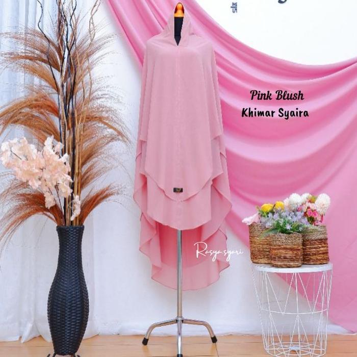 Jual Khimar Syaira Jumbo | Rasya syari | hijab - Pink Blush - Jakarta ...