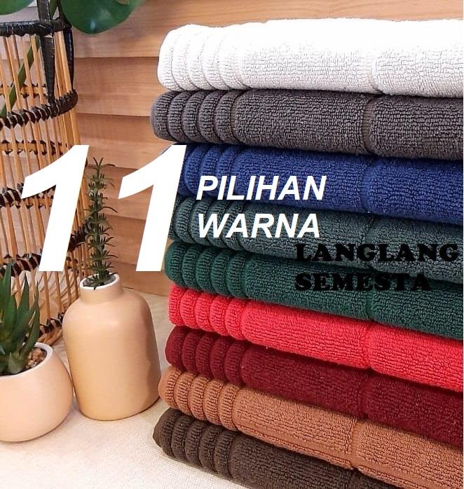 Jual Keset kaki handuk hotel invicta 40x60 polos tebal serap air - Abu ...