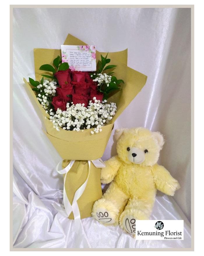 Jual kado valentine/ kado ulang tahun/ buket bunga asli/ paket bunga ...