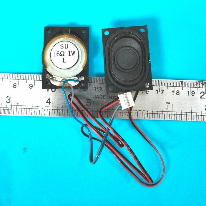 Jual 1set L and R speaker LAPTOP NOTEBOOK UNIVERSAL 16ohm 1w + kabel ...
