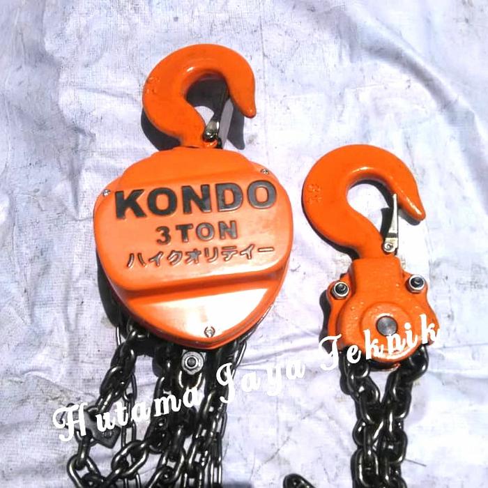 Jual Chain Block Katrol Derek Takel Kondo 3 Ton Rantai 30 Meter - Kab ...