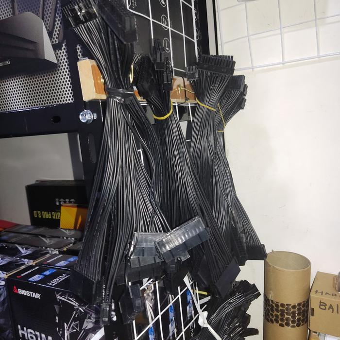 Jual Splitter PSU Power Supply Dual PSU Kable Adapter 24 Pin & 20+4 Pin ...